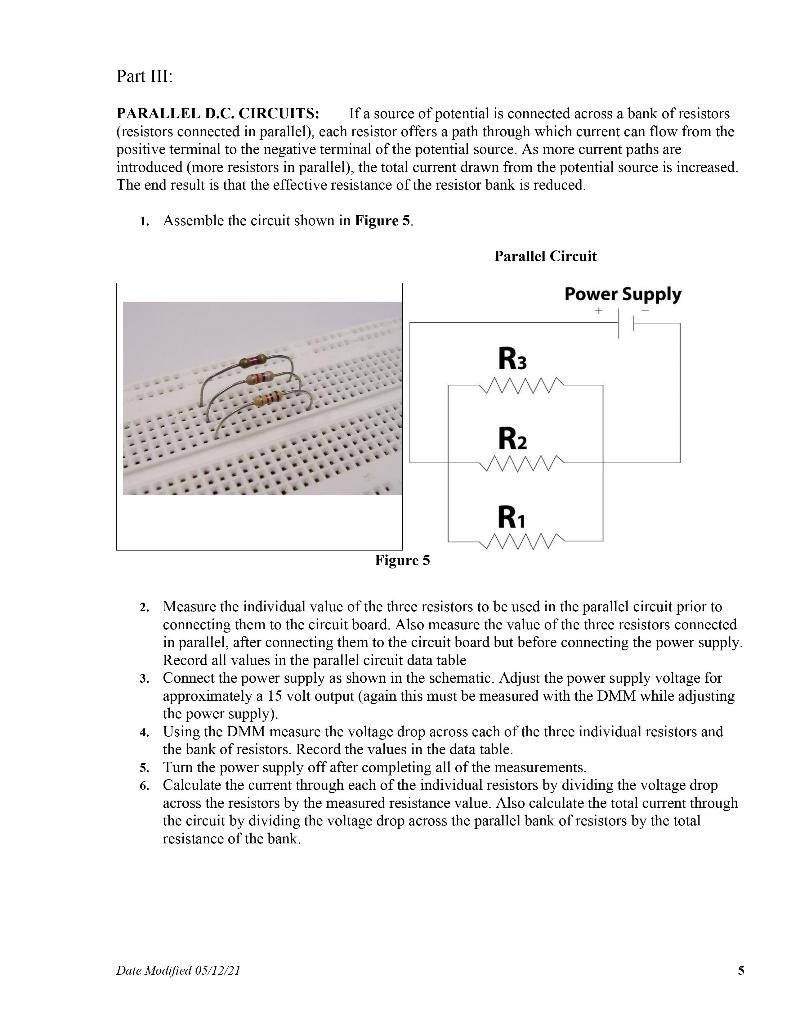 Solved E4a: Simple D.C. Circuits Introduction: An oft | Chegg.com