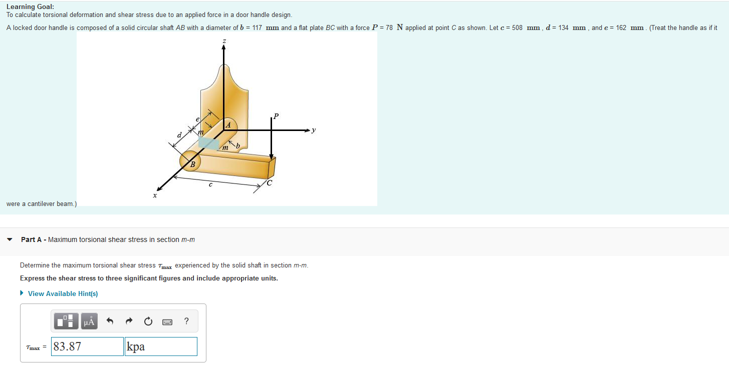 Solved earning Goal: calculate torsional deformation and | Chegg.com Solved earning Goal: calculate torsional deformation and | Chegg.com