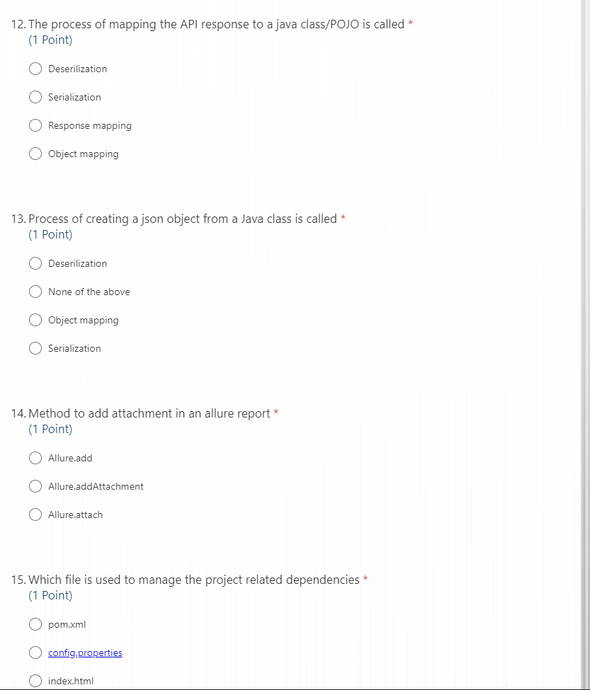 Solved 12 The Process Of Mapping The Api Response To A Java Chegg