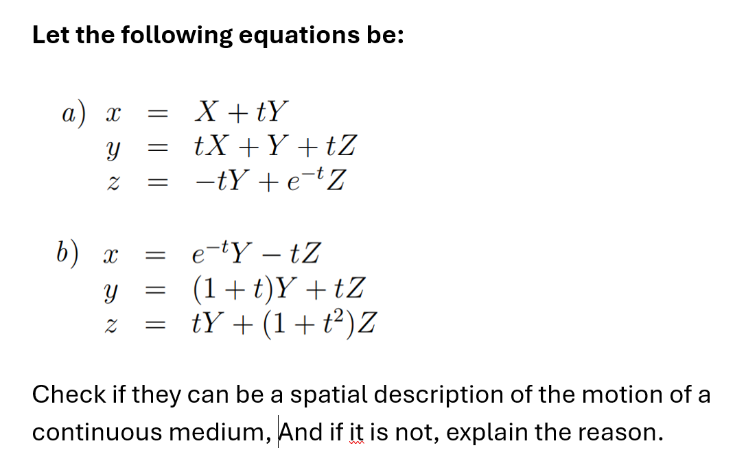 Solved Let the following equations | Chegg.com