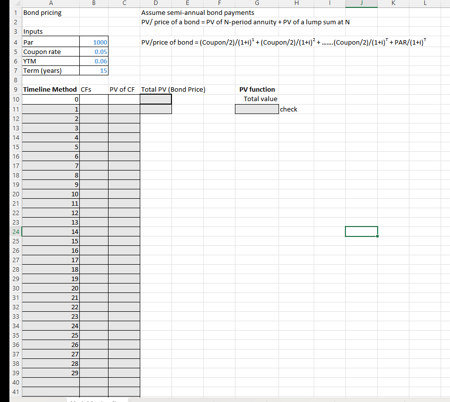 Solved Find the full variable timeline using excel formulas | Chegg.com