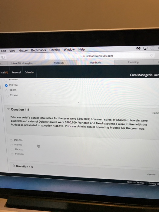 Solved 见 Edit View History Bookmarks Develop Window Help 을 | Chegg.com