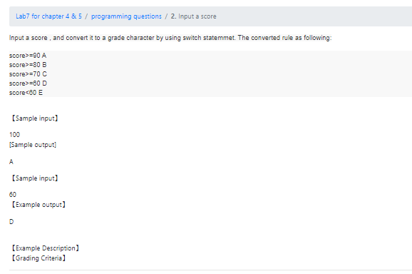Solved Lab7 for chapter 4 & 5 / programming questions/ 2. | Chegg.com