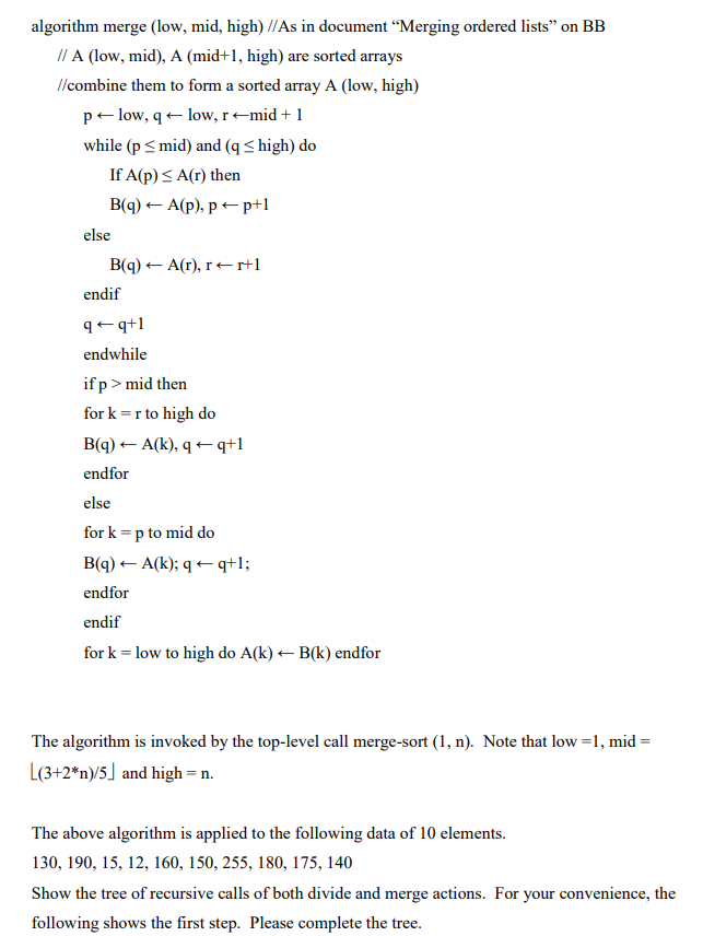 Solved 5. (15 pts) Consider the following version of the | Chegg.com