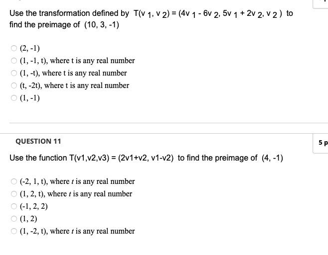 Solved Use the transformation defined by | Chegg.com