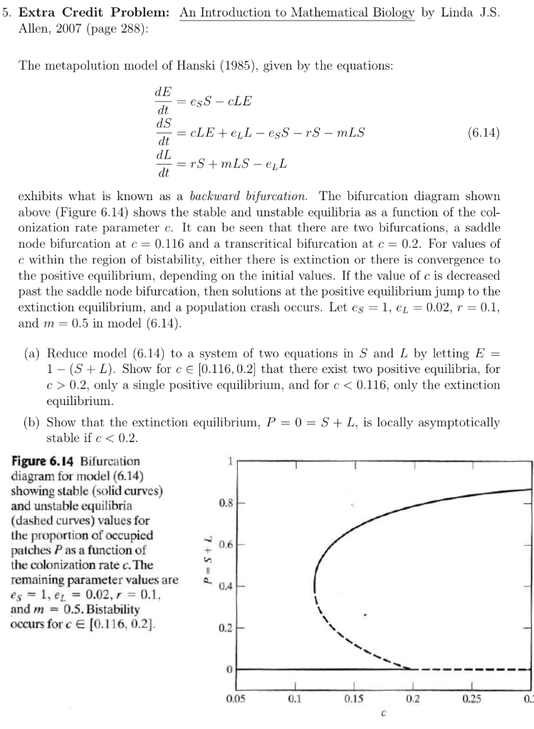 Solved 5. Extra Credit Problem: An Introduction to | Chegg.com