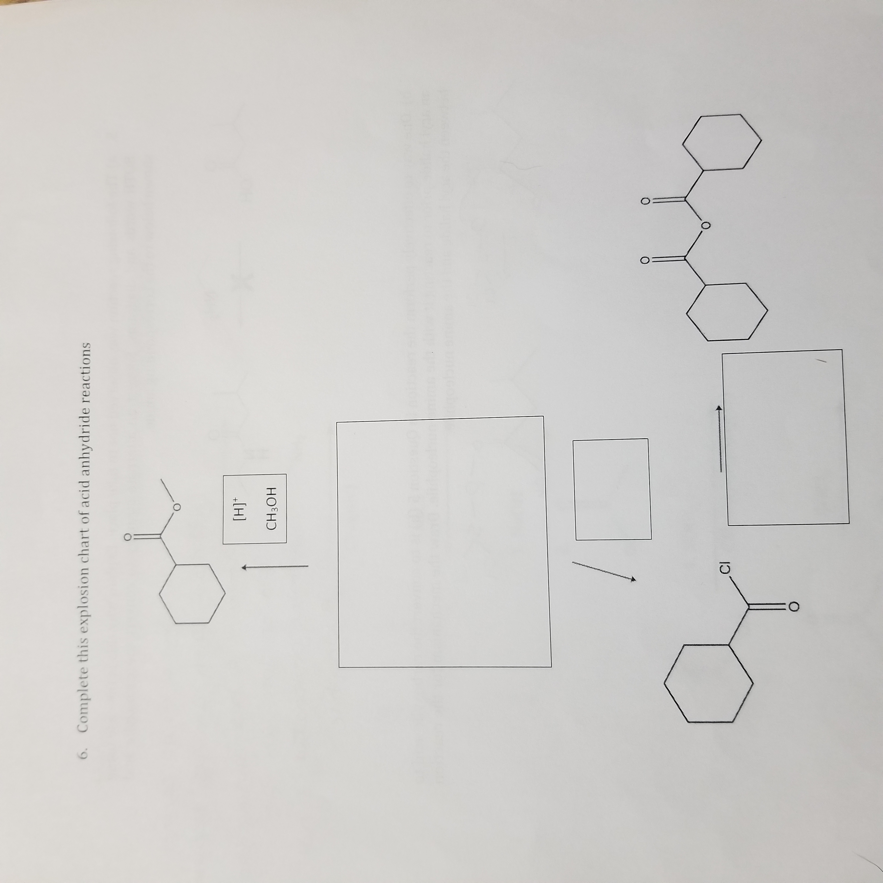 Solved by an EXPERT 6. ﻿Complete this explosion chart of acid anhydride ...