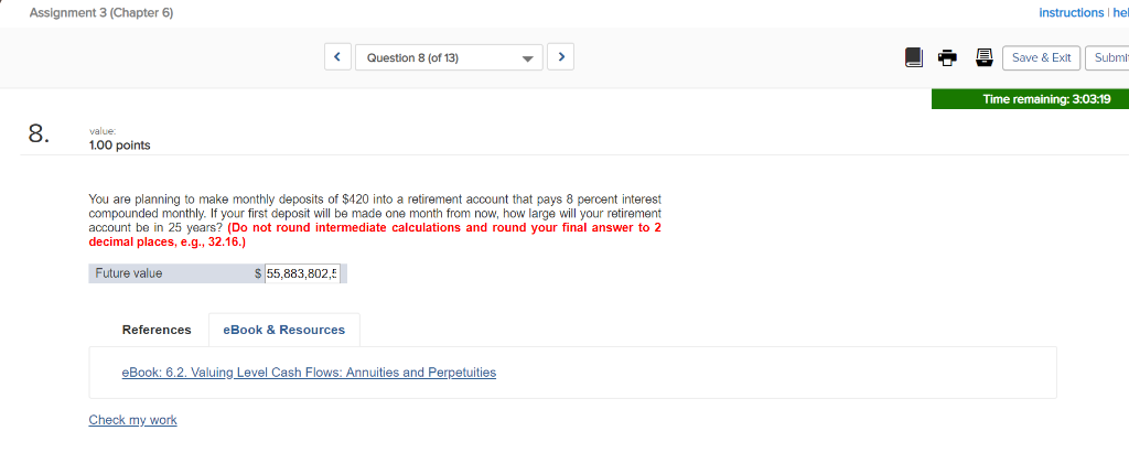 Solved Assignment 3 (Chapter 6) instructions I hel Question | Chegg.com