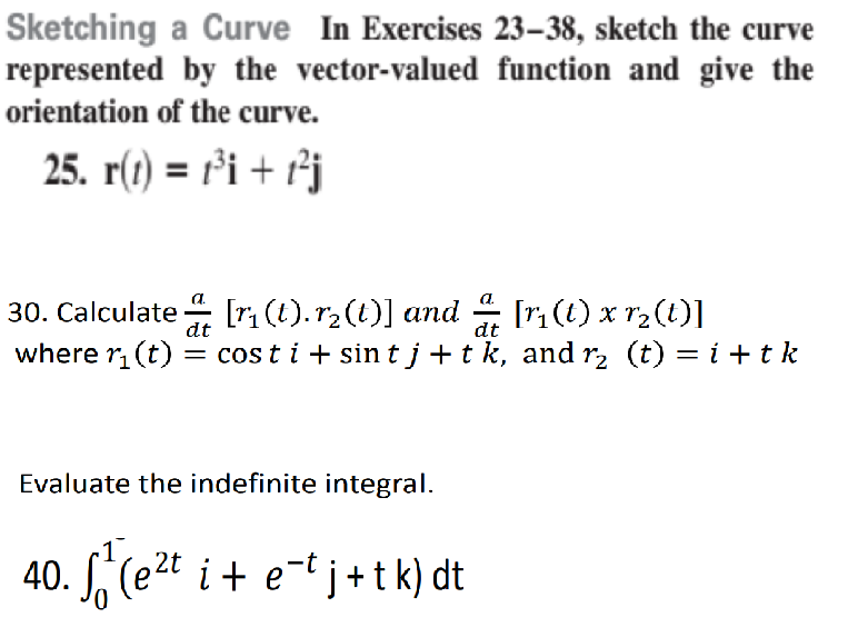 Solved Sketching a Curve In Exercises 23-38, sketch the | Chegg.com