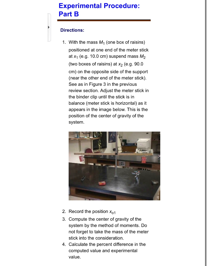 Experimental Procedure: Part A 1. Determine the mass | Chegg.com