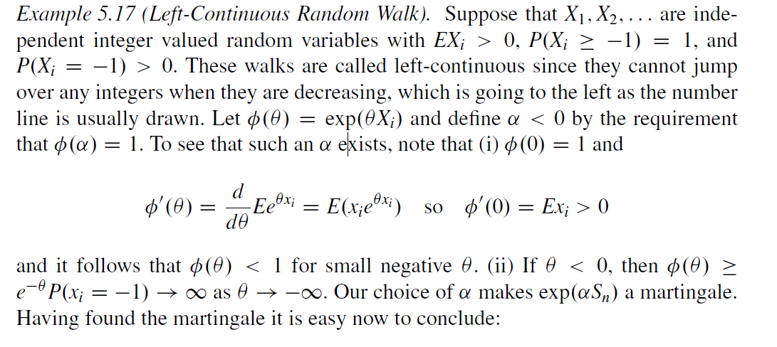 Example 5.17 (Left-Continuous Random Walk). Suppose | Chegg.com
