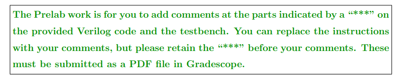 Solved Can you help me to add comments to this verilog code | Chegg.com