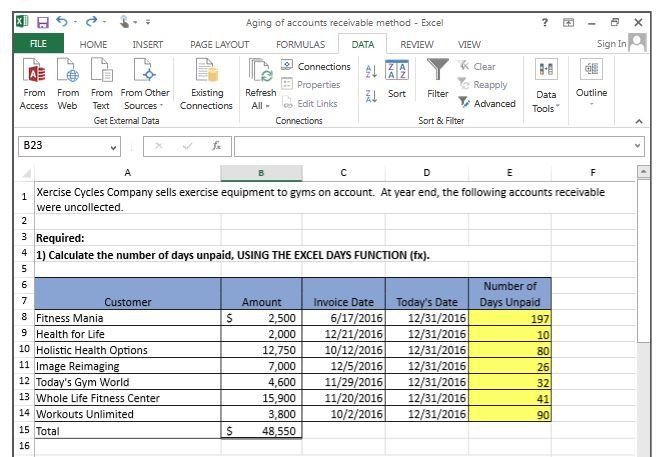 Solved Xercise Cycles Company has provided its year ended | Chegg.com