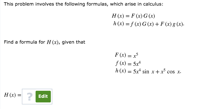 Solved This problem involves the following formulas, which | Chegg.com