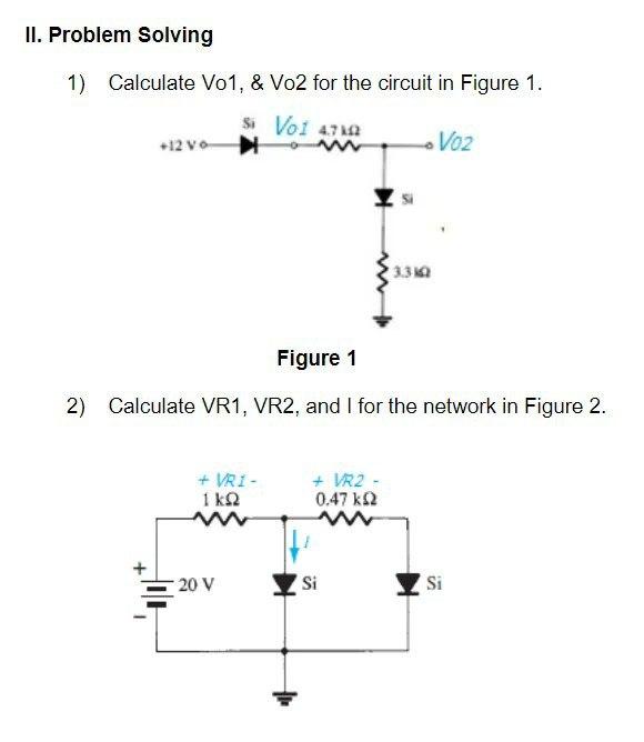 Solved 1) Calculate Vo1, \& Vo2 for the circuit in Figure 1. | Chegg.com