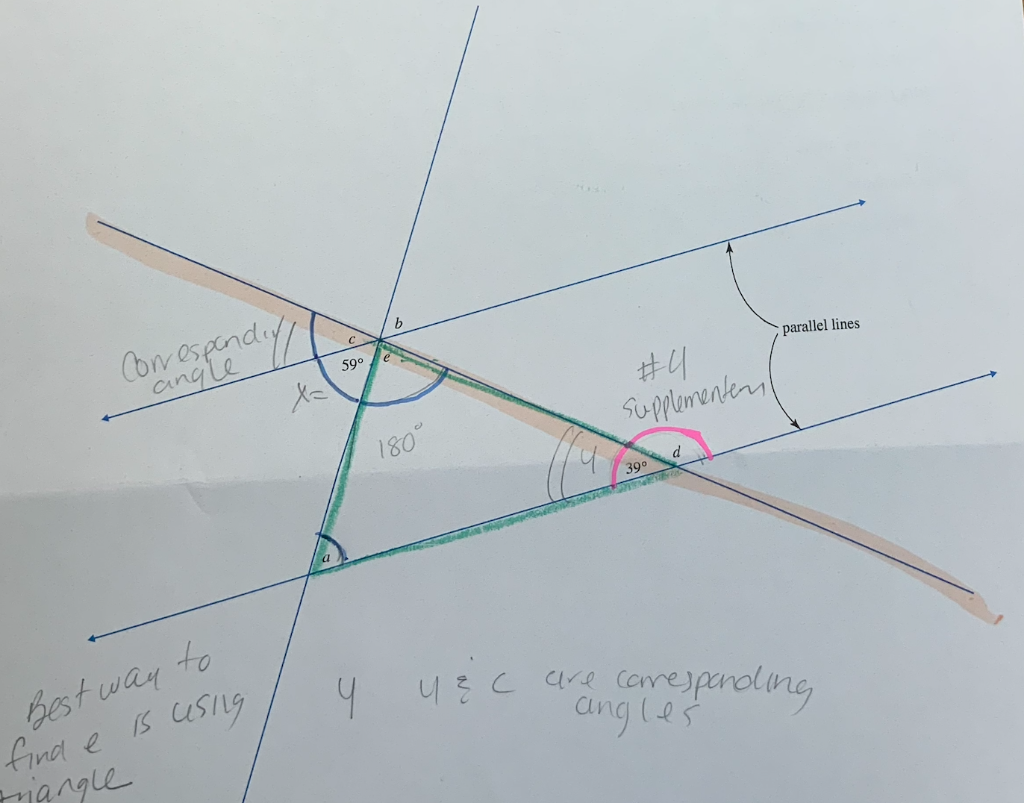 Solved -figure out the value of the indicated angle by using | Chegg.com