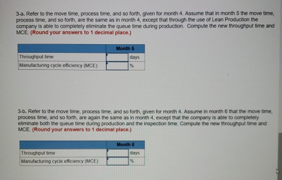 Solved 1-b. Compute the manufacturing cycle efficiency | Chegg.com