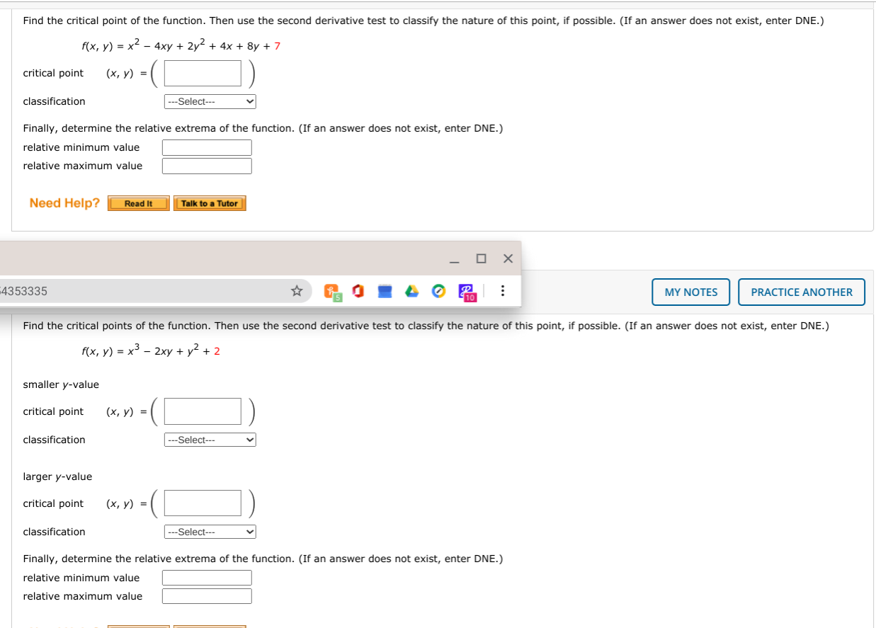 Solved Find the critical point of the function. Then use the | Chegg.com