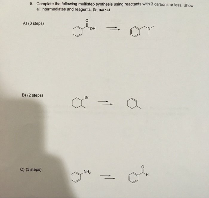 Solved Complete the following multistep synthesis using | Chegg.com