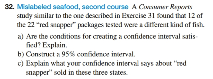 Solved 32. Mislabeled seafood, second course A Consumer | Chegg.com