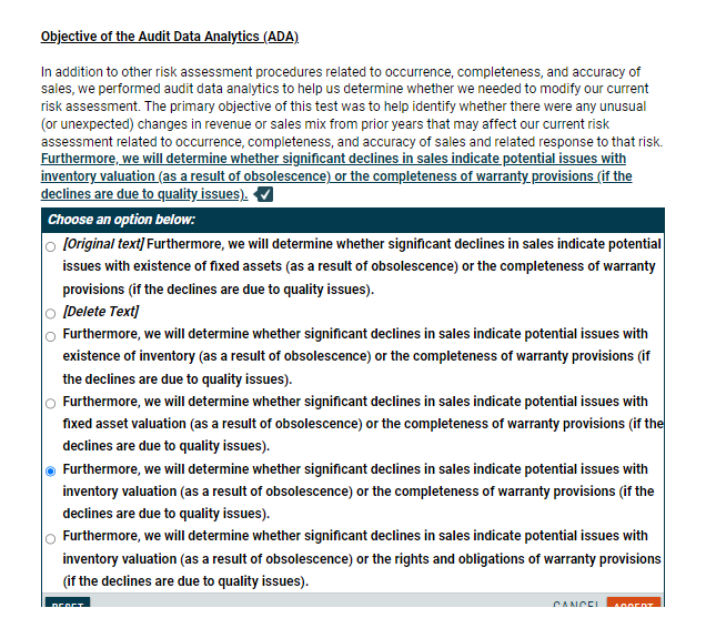 Solved Objective of the Audit Data Analytics (ADA). In | Chegg.com