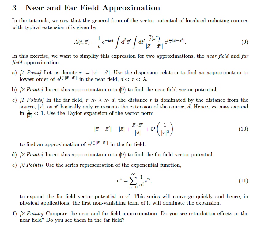 3 Near and Far Field Approximation In the tutorials, | Chegg.com