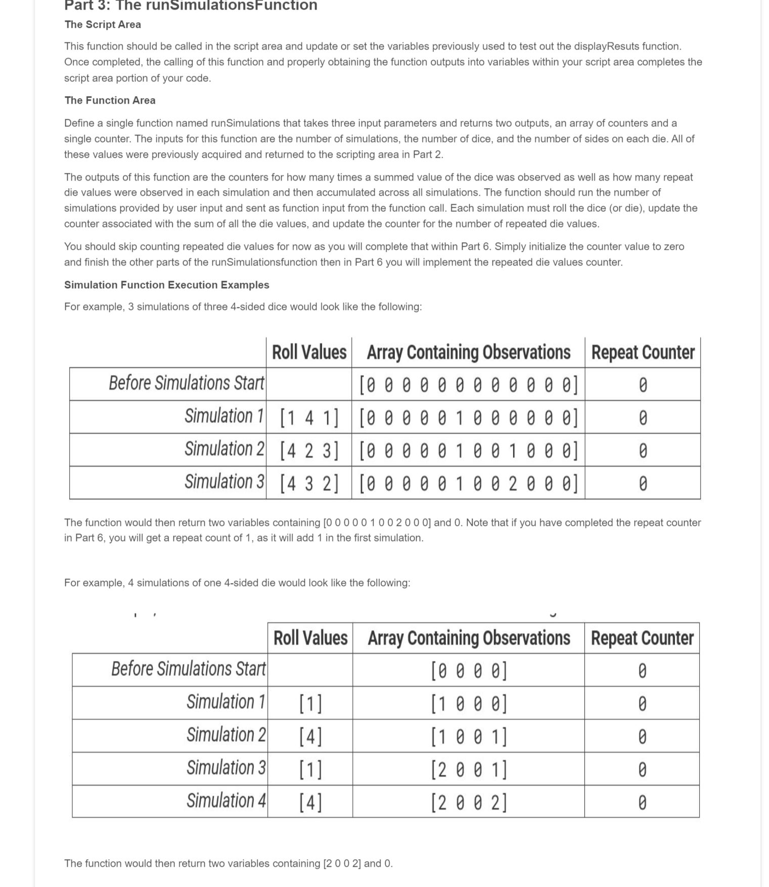Solved Part 3 The Runsimulationsfunction The Script Area 3508