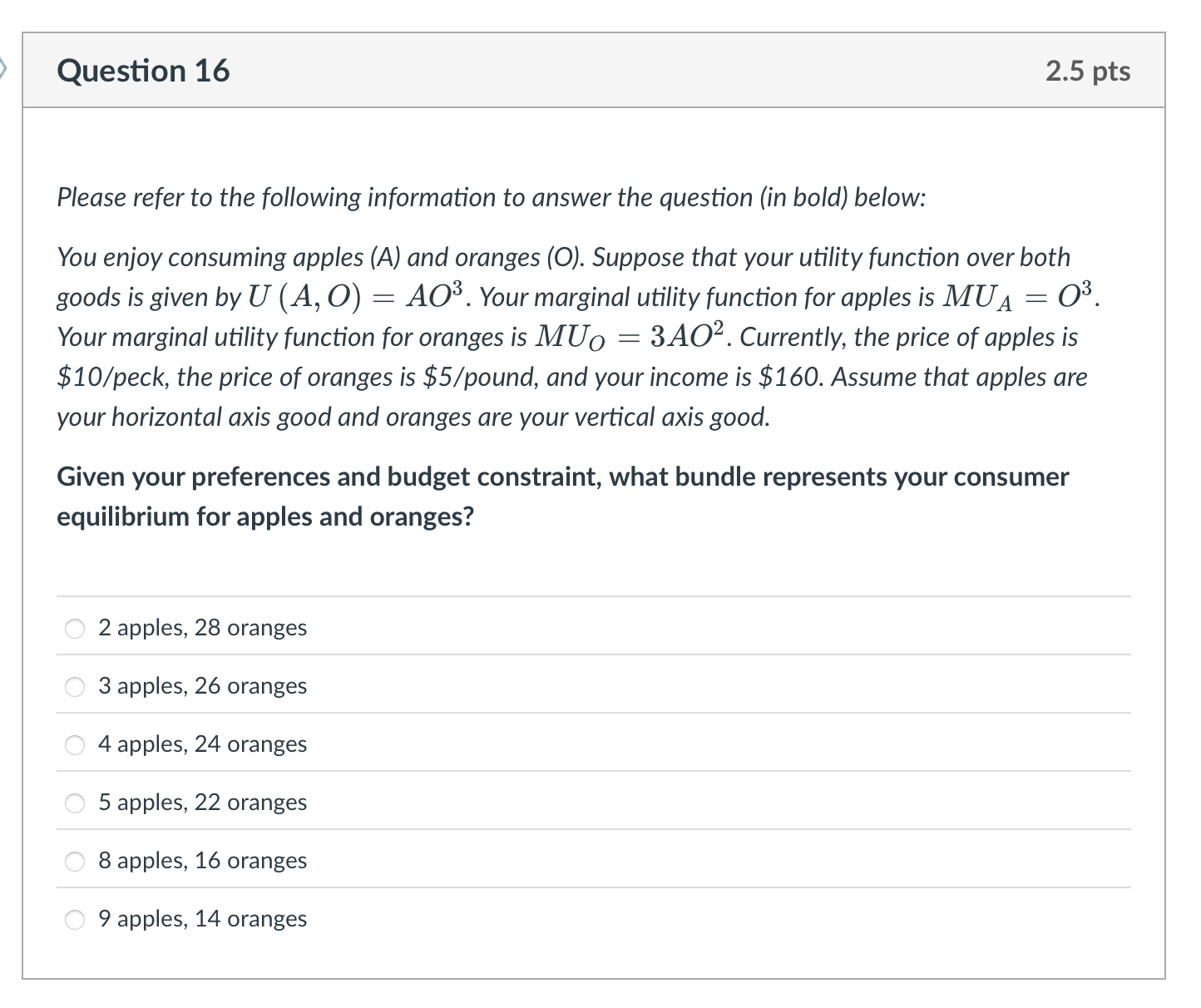 Solved Question 16Please refer to ﻿the following information | Chegg.com