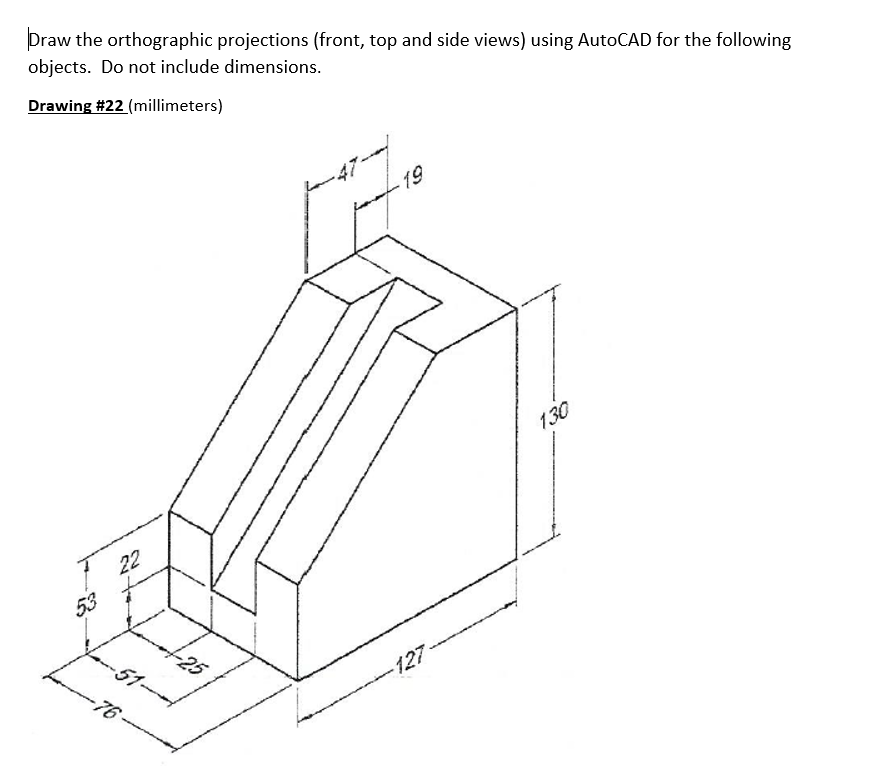 Solved AutoCAD drawing assignment. Please send link to | Chegg.com