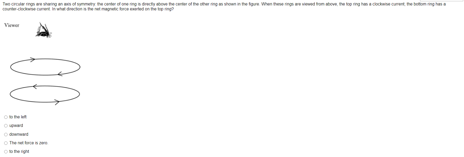 Solved counter-clockwise current. In what direction is the | Chegg.com