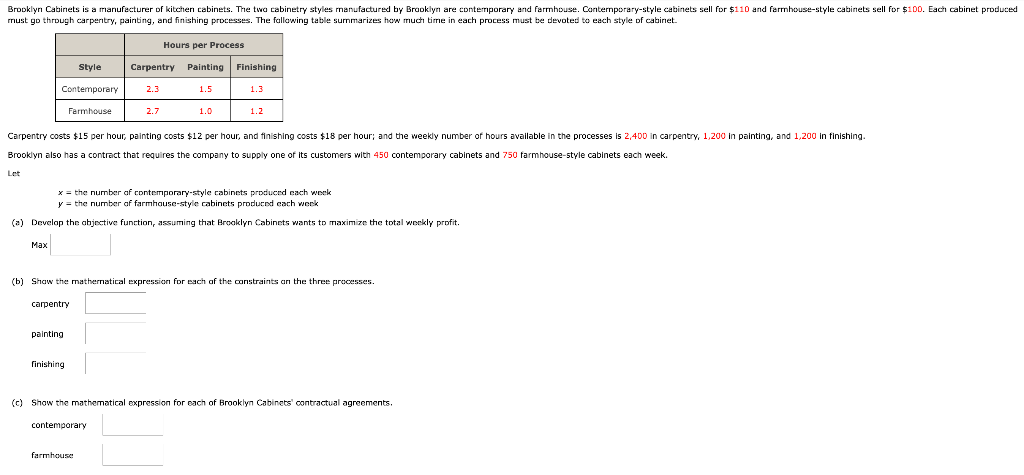(b) Shaw the mathernatical expression for eych of the | Chegg.com