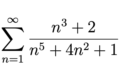 Solved ~ 3 η + 2 η5 + 4n2 +1 η=1 Σ | Chegg.com