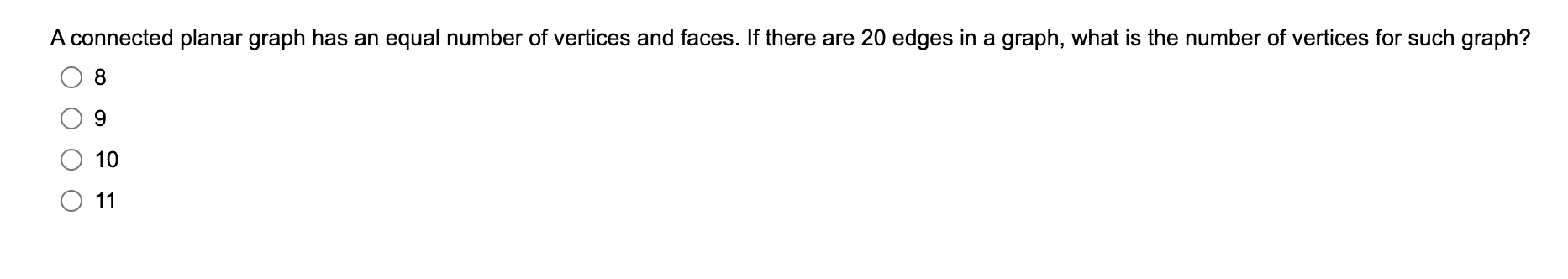 Solved A connected planar graph has an equal number of | Chegg.com