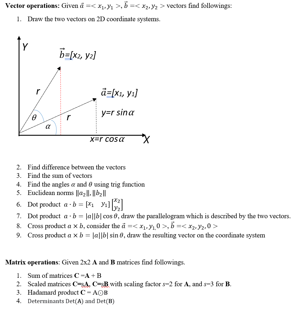 Solved Matrix operations: Given 2×2A and B ﻿matrices find | Chegg.com