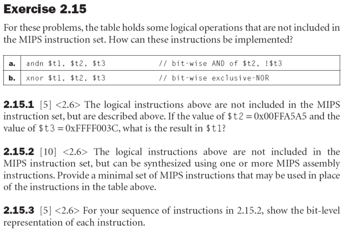 Solved For these problems, the table holds some logical | Chegg.com