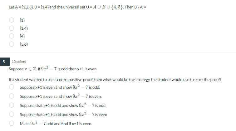 Solved Let A={1,2,3},B={1,4} and the universal set | Chegg.com