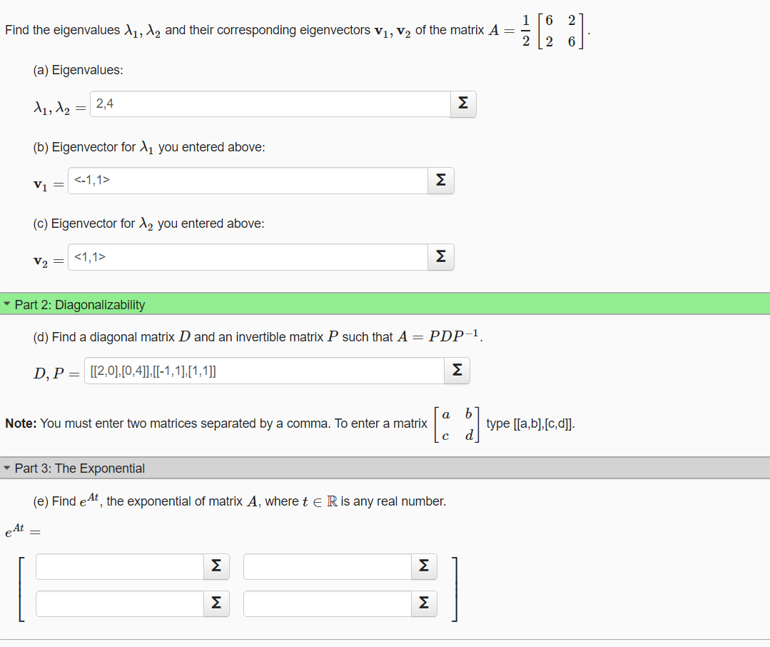 Solved Find the eigenvalues 1, , and their corresponding | Chegg.com