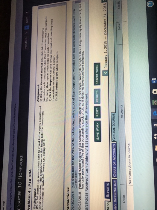 Solved CHAPTER 10 HOMEWORK Problem 4: P10-20A nd: Wateriall | Chegg.com Solved CHAPTER 10 HOMEWORK Problem 4: P10-20A nd: Wateriall | Chegg.com