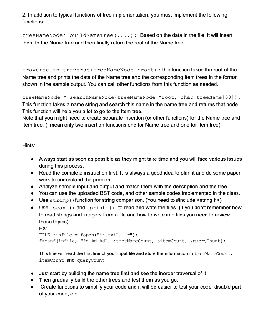 Solved In this project, you will build many Binary Search | Chegg.com