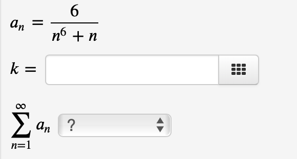 Solved #1-2) For each sequence an, find k (a number) where | Chegg.com