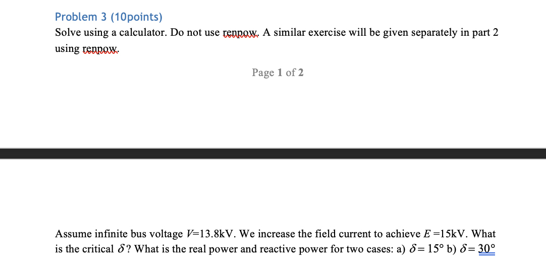 Solved Problem 3 (10points) Solve using a calculator. Do not | Chegg.com
