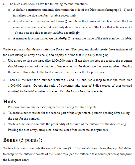 Solved Objectives After this assignment, students should be | Chegg.com