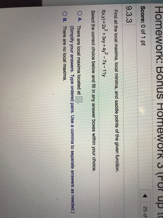Solved Applied Calculus 1 Math10 Homework: Bonus Homework 3 | Chegg.com Solved Applied Calculus 1 Math10 Homework: Bonus Homework 3 | Chegg.com