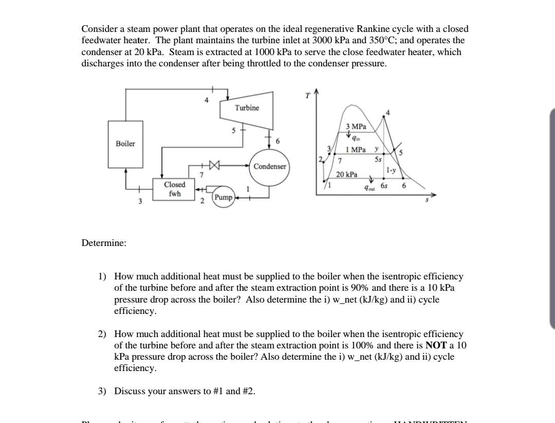 Solved Consider A Steam Power Plant That Operates On The Chegg Solved Consider A Steam Power Plant That Operates On The Chegg