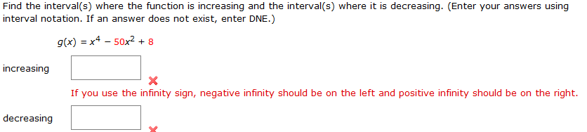 Solved Find the interval(s) where the function is increasing | Chegg.com