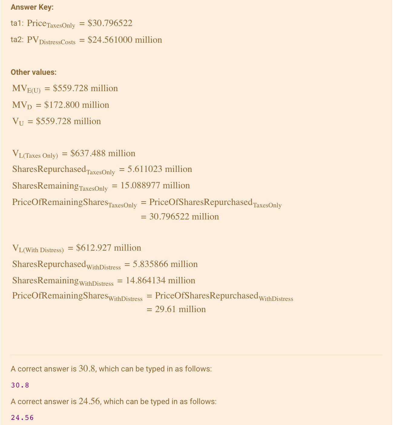 Solved HERE IS A SAMPLE SOLUTION WITH DIFFERENT VALUES, BE | Chegg.com