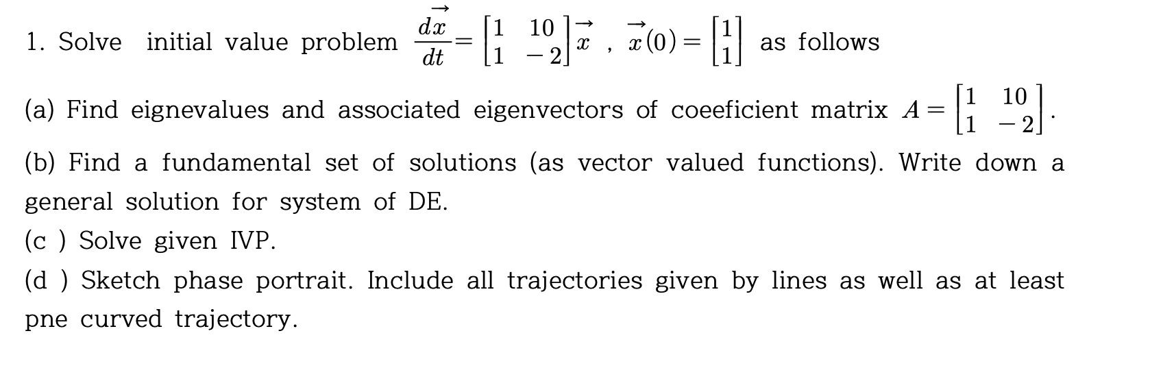 Solved Solve initial value problem | Chegg.com