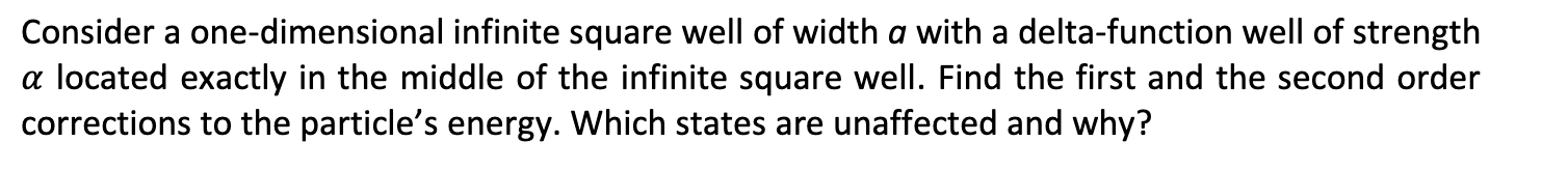 Solved Consider a one-dimensional infinite square well of | Chegg.com