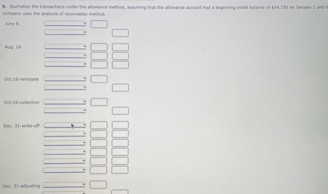 Solved Entries for Bad Debt Expense Under the Direct | Chegg.com