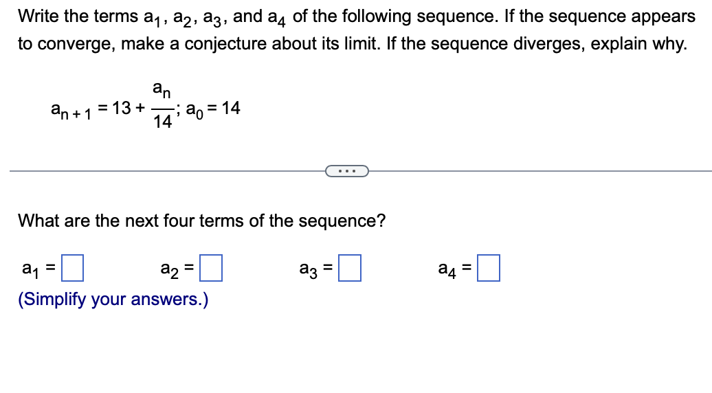 Solved Write the terms a1,a2,a3, and a4 of the following | Chegg.com